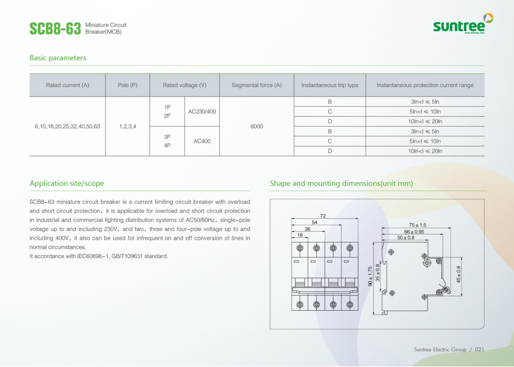 AC MCB (AC Circuit Breaker) – Saad Energy