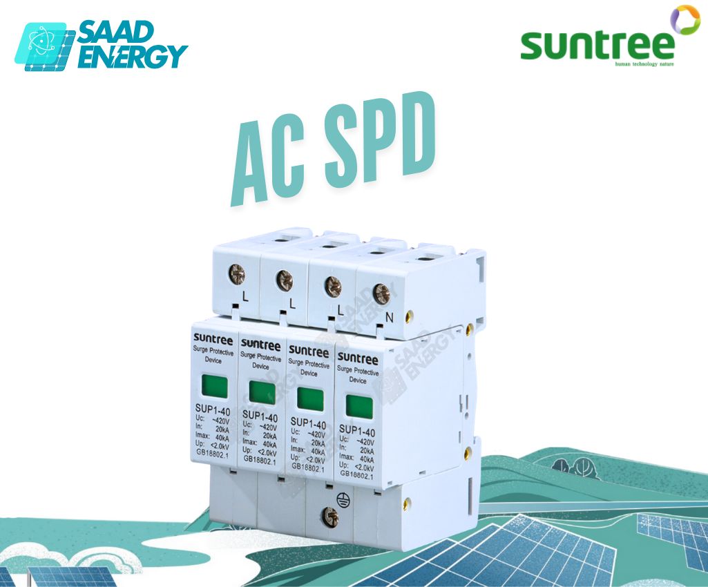 AC SPD (AC Surge Protection Device) Suntree 600V/1000V 2P/3P - Saad Energy
