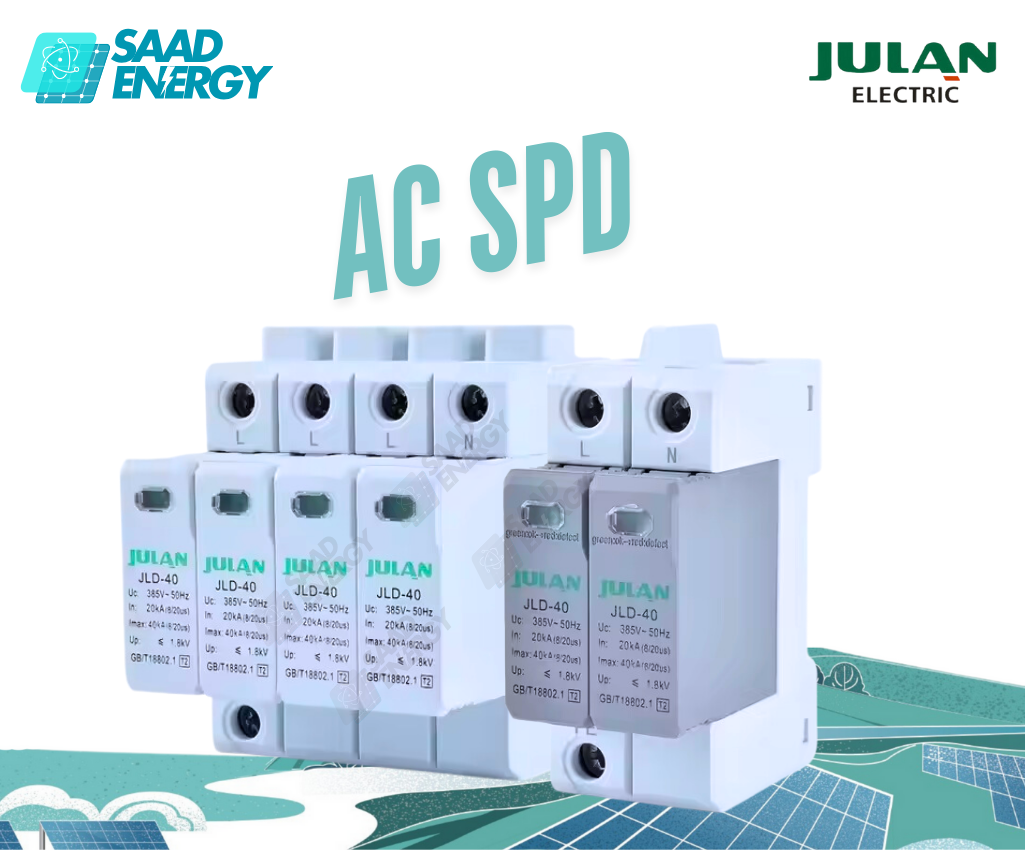 Julan AC SPD (AC Surge Protection Device) SLD-40 230V- 2P – Saad Energy